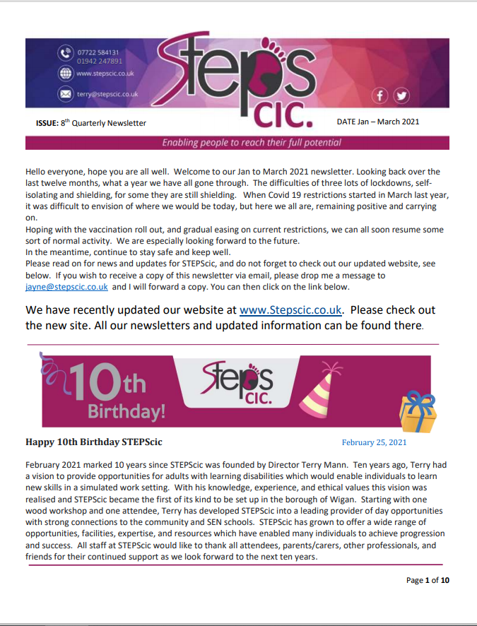 Publications – Steps CIC